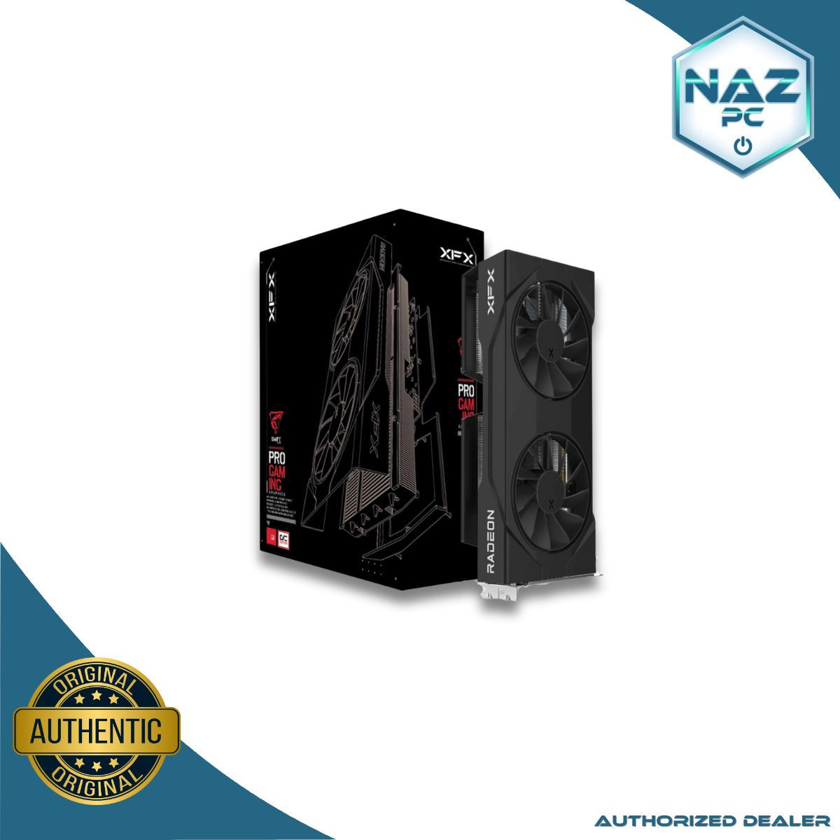 XFX Swift AMD Radeon RX 9060 XT OC Dual Fan Gaming Edition 16GB Black ...